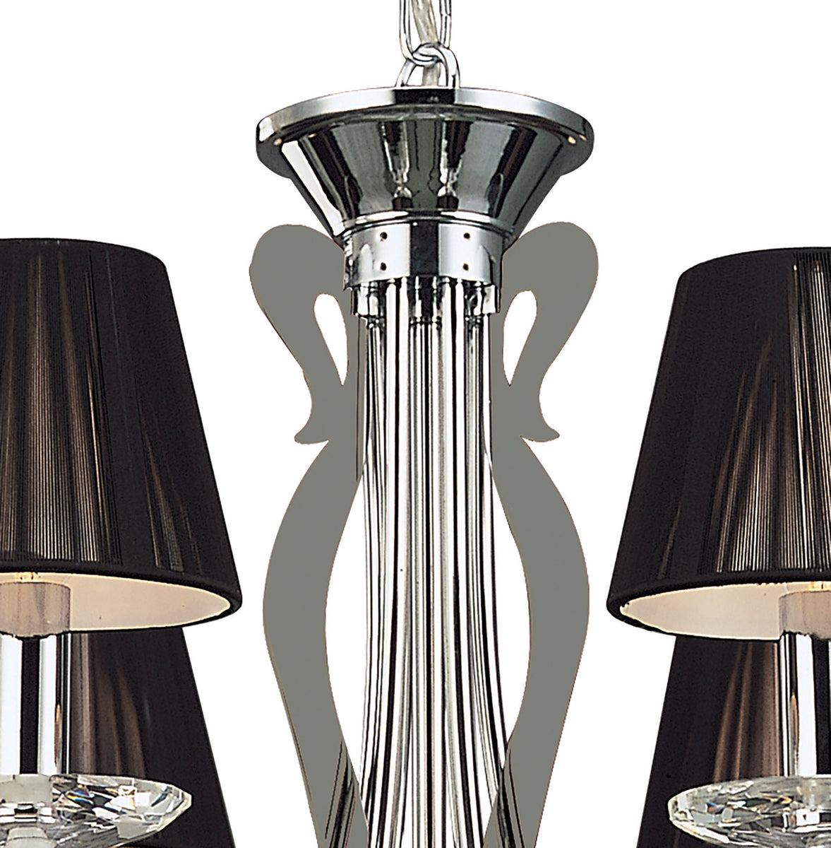 6 Light Pendant, Polished Chrome (Shades Sold separately) E14 (1230M03 ...