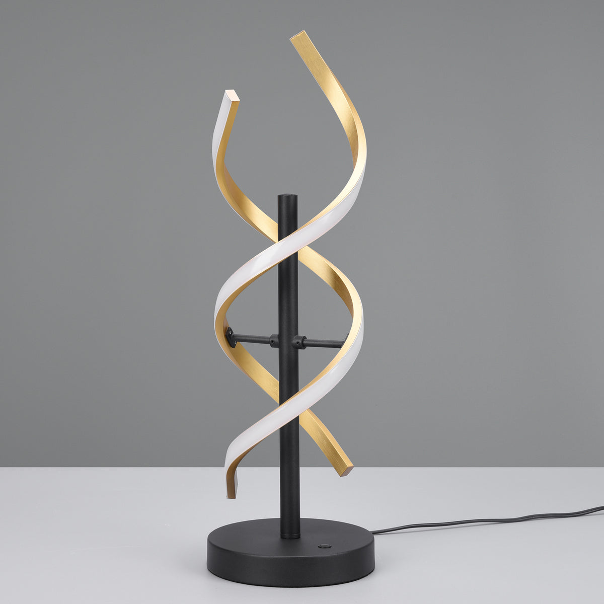 LED Integrated Gold Table Lamp with Adjustable White Light Colour (154 ...