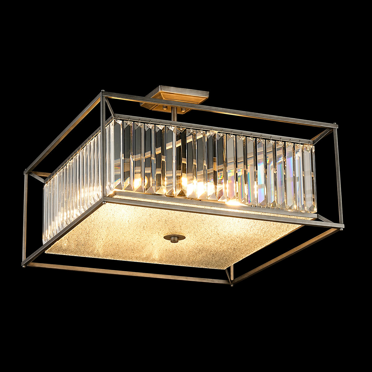 6 Light Fixed Pendant / Semi Ceiling in Pewter (1230MAK87B) – Harrison ...