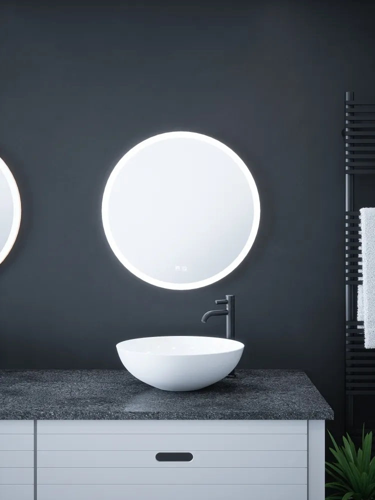 Tunable LED Bathroom Mirror 600 mm IP44 Dimmable Demister (1356SUDSY90 ...