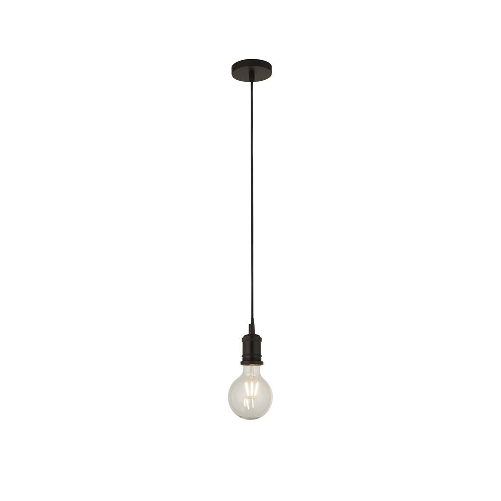 Matt Pendant Cable Suspension with Textile Scones (0483SUS7461BK ...