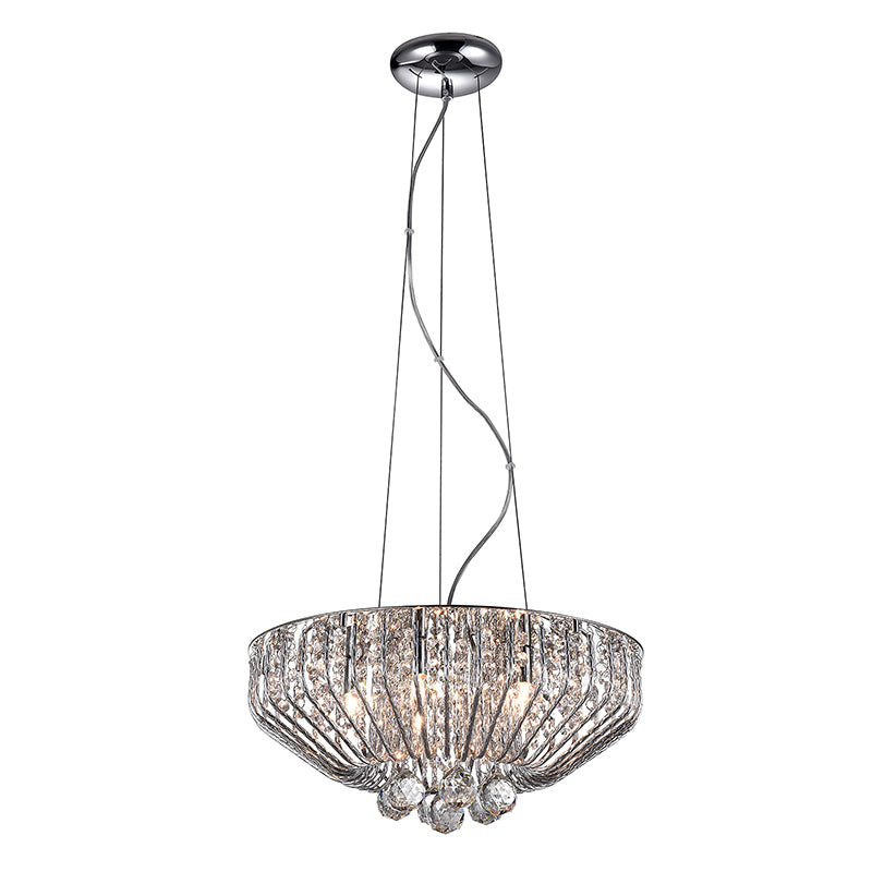 5 Light Pendant - Crystal and Chrome (0268CAR05CH) – Harrison Lighting