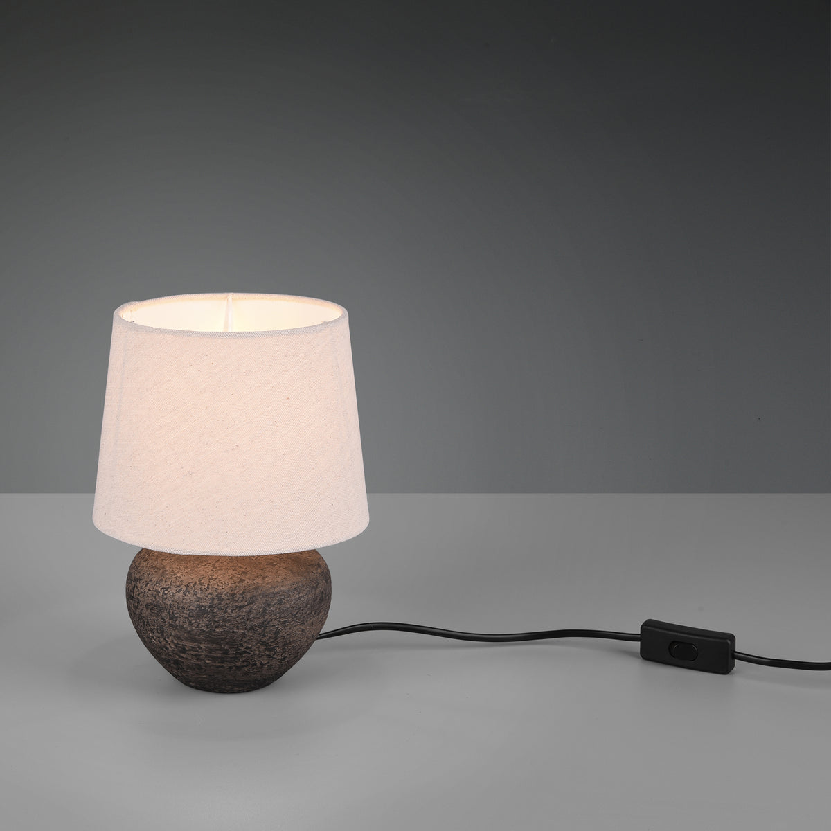Ceramic Table Lamp comes with Fawn Fabric Shade (SMALL) (1542LOUR5096 ...